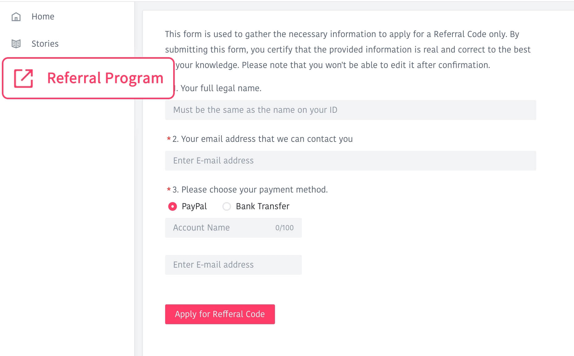 3. Share your referral code with the writers you want to refer and ...